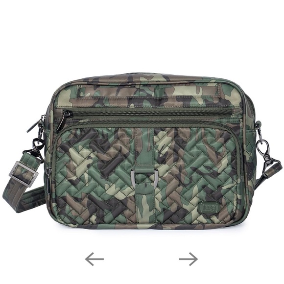 lug | Bags | Nwt Lug Carousel Xl Crossbody Bag Camo Green | Poshmark